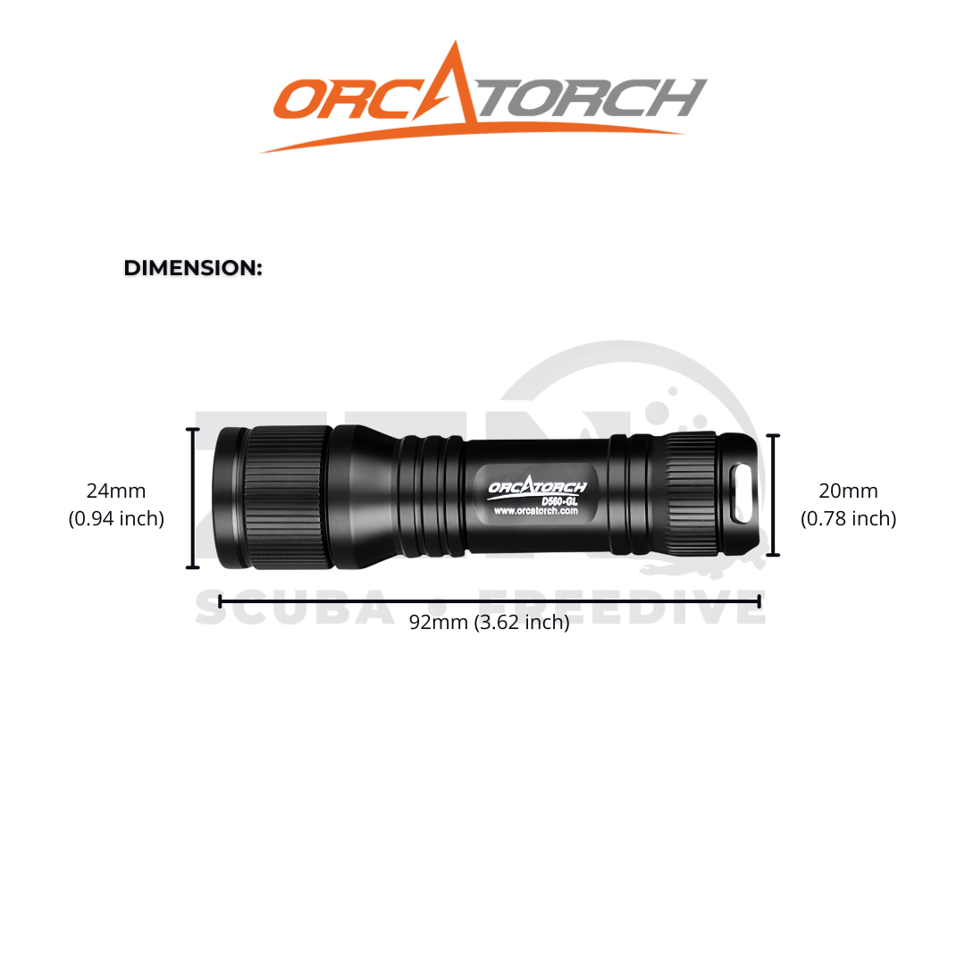 ORCATORCH D560-GL Green Laser Pointer Dive Light – Zen Scuba Freedive